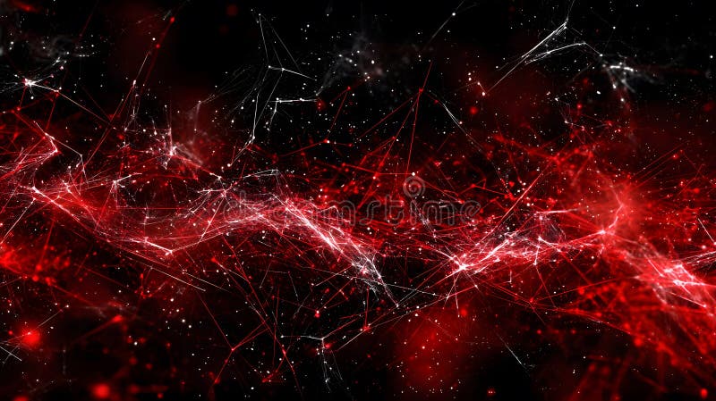 Abstract Red and Black Digital Background Design. Stock Illustration ...