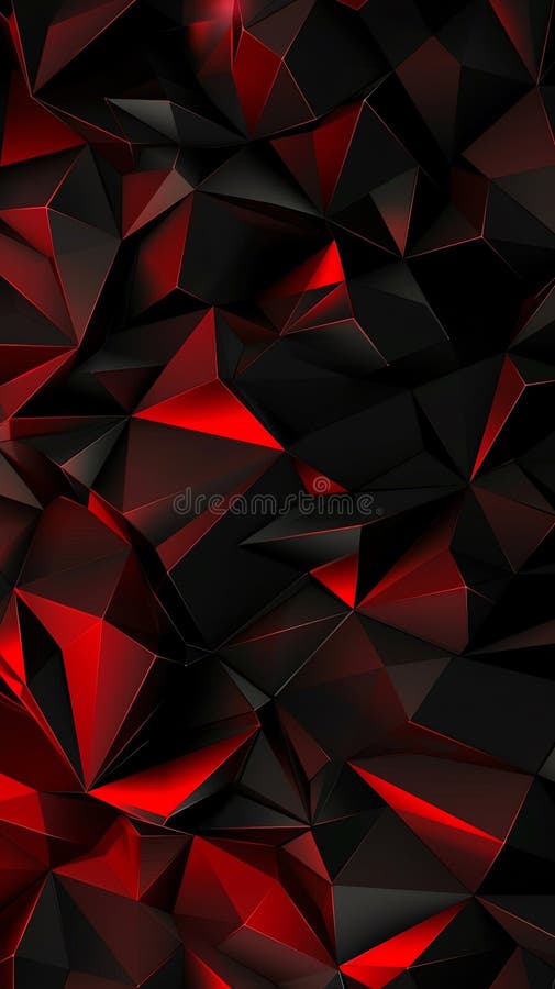 Abstract Red and Black Geometric Background. Ideal for Modern Wallpaper ...