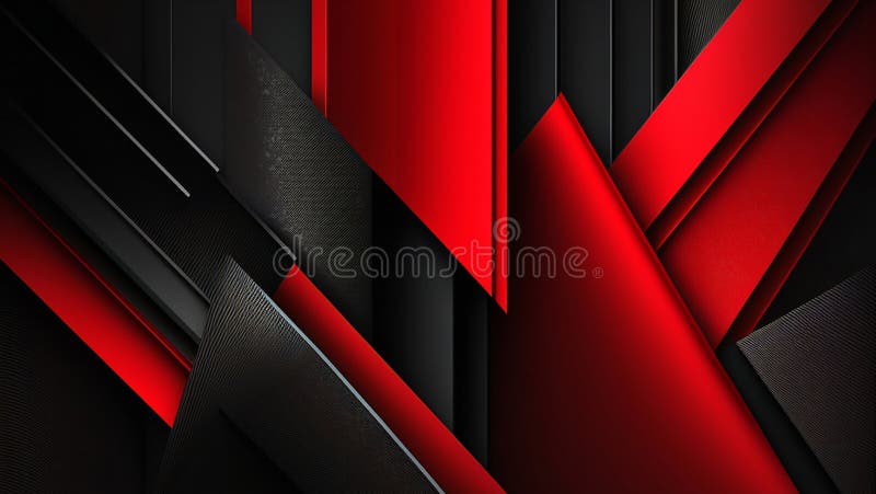 Abstract Red and Black Geometric Design: a Bold Composition of ...