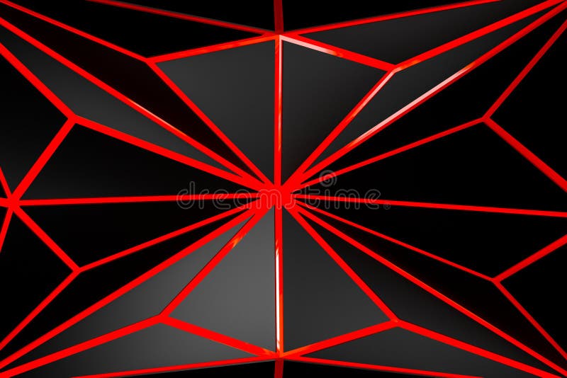 Abstract Red and Black Geometric Pattern Stock Illustration ...