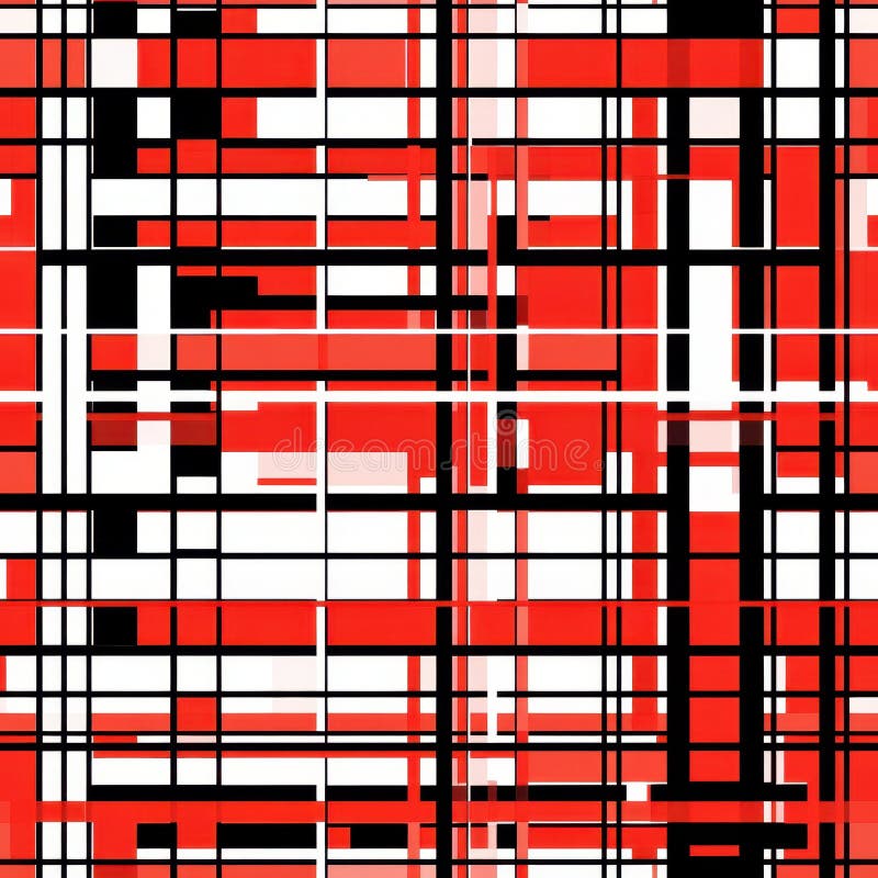 Abstract Red and Black Geometric Pattern with Linear Intersections ...