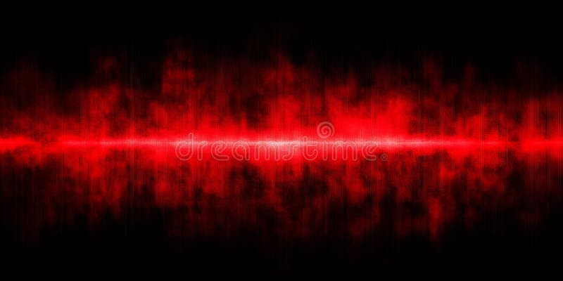 Abstract Red and Black Glowing Energy Wave Background Texture Digital ...
