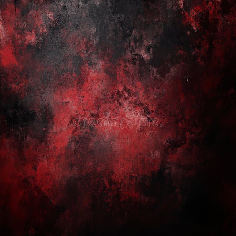 Abstract Red and Black Grunge Texture with Dark Rough Surface Stock ...