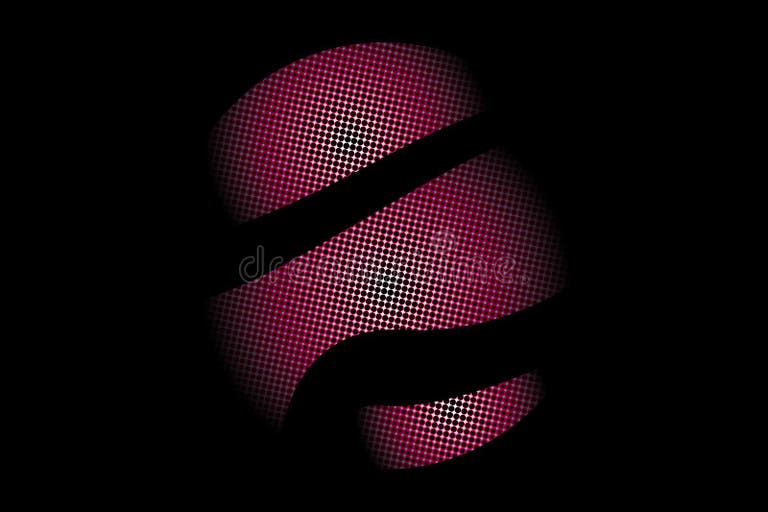 Abstract Red and Black Halftone Background with Wave Rotational Effect ...