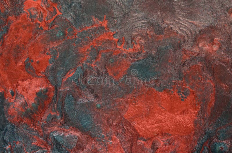 Abstract Red-black Lava-like Background with Fine Glitter Stock Image ...