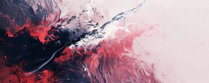 Abstract Red and Black Paint Splash Stock Image - Image of colorful ...