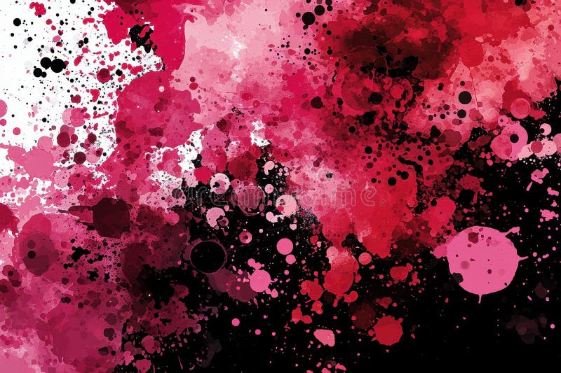 Abstract Red and Black Paint Splatter Background Stock Illustration ...