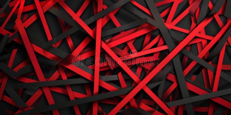 This is an Abstract Red and Black Pattern Composition Created ...