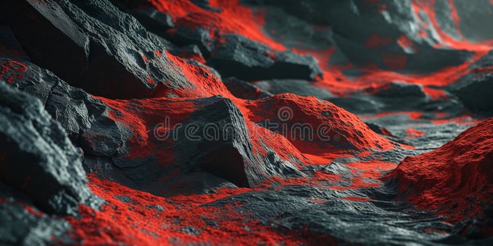 Abstract Red and Black Rock Texture Background. Stock Image - Image of ...