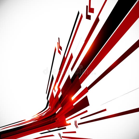 Abstract Red and Black Shining Lines Background Stock Vector ...
