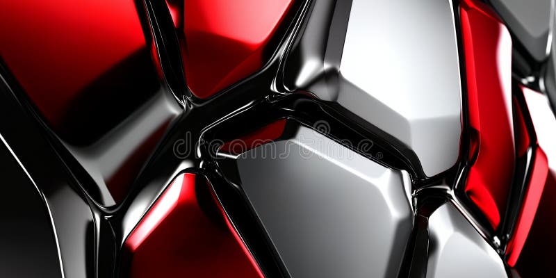 Abstract Red Black Silver Metallic Texture Background Stock ...