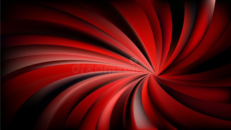 Abstract Red and Black Spiral Rays Background Image Stock Illustration ...