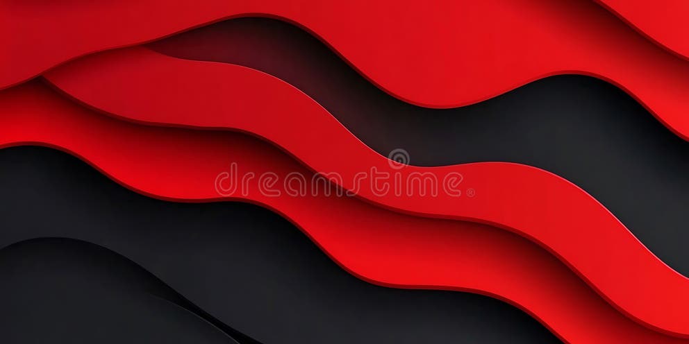 Abstract Red and Black Wave Pattern Dynamic Background Texture Stock ...