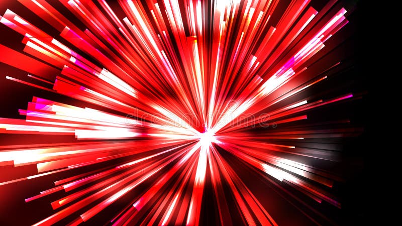 Abstract Red Black and White Light Rays Background Stock Illustration ...