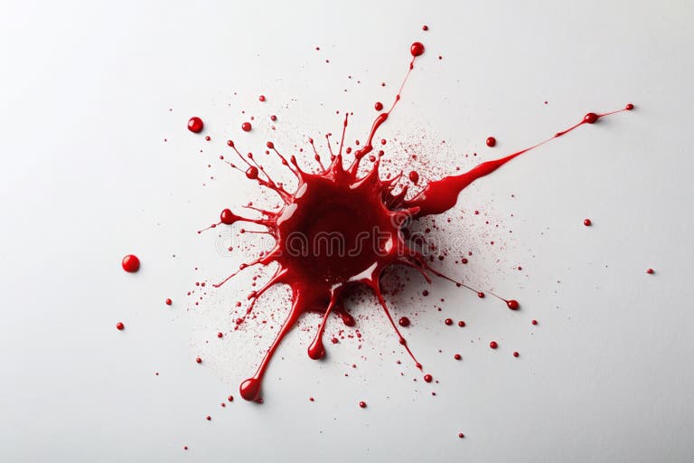Abstract Red Blood Splatter Frame a Minimalist Striking Visual for ...