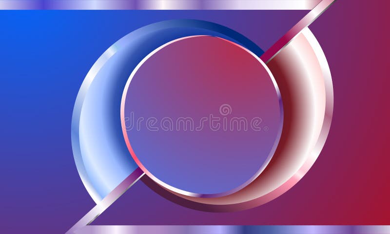 Abstract Red and Blue Circle Geometric Gradient Background Stock Vector ...