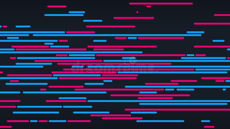 Abstract Red and Blue Dashes and Dots. Loopable Motion Background Stock ...