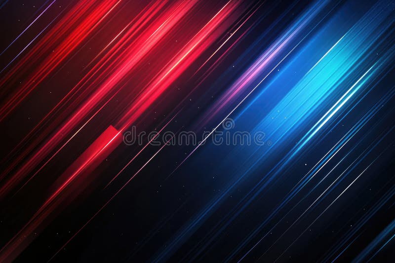 Abstract Red and Blue Diagonal Light Streaks Background Stock ...