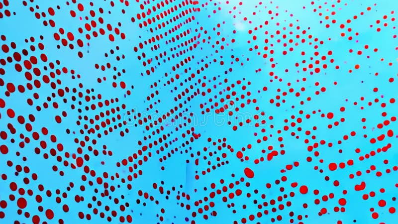 Abstract Red and Blue Dot Pop Art Pattern Design Background. Concept of ...