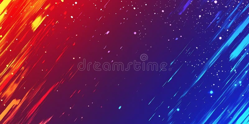 Abstract Red Blue Dynamic Brush Strokes Background Stock Illustration ...
