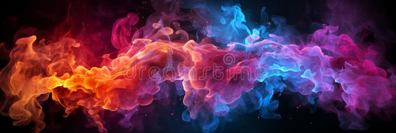 Abstract Red Blue Flame Fire Magic on Background Stock Illustration ...