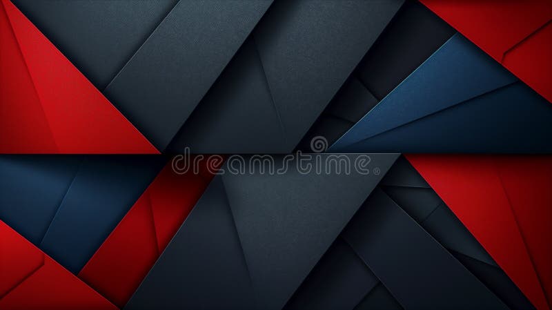 Abstract Red and Blue Geometric Design Stock Illustration ...