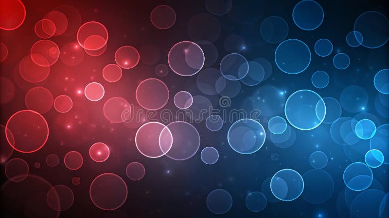 Abstract Red and Blue Glowing Circle Background Design. Generative AI ...