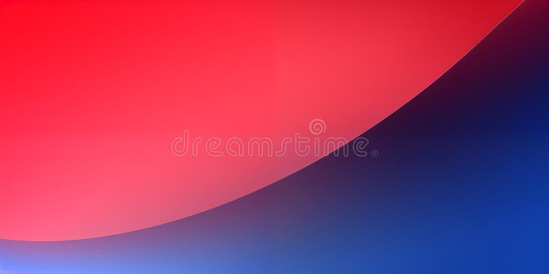 Abstract Red and Blue Gradient Background with Smooth Curves in Modern ...