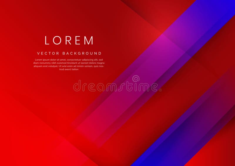 Abstract Red and Blue Gradient Geometric Diagonal Background Stock ...