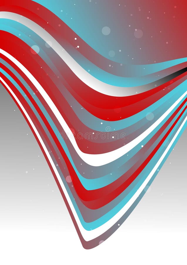 Abstract Red Blue and Grey Wavy Background Vector Stock Vector ...