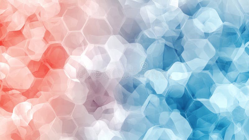 Abstract Red and Blue Hexagonal Gradient Background Stock Illustration ...