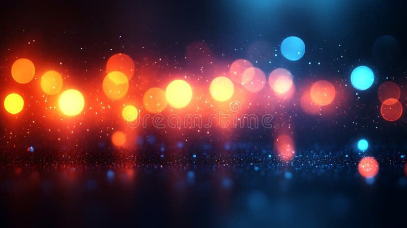 Abstract Red Blue Lights Glitter Background Stock Photo - Image of dark ...