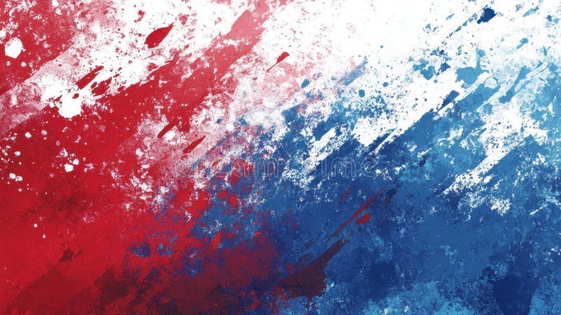 Abstract Red and Blue Paint Splatter Background Stock Illustration ...