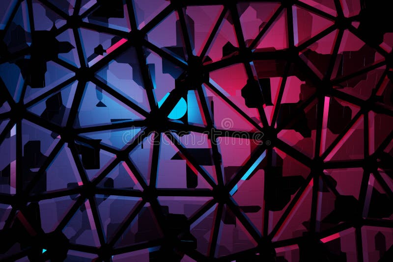 Abstract Red Blue Polygon that Can Used for Background Stock ...