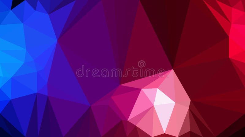 Abstract Red and Blue Polygon Pattern Background Vector Art Stock ...