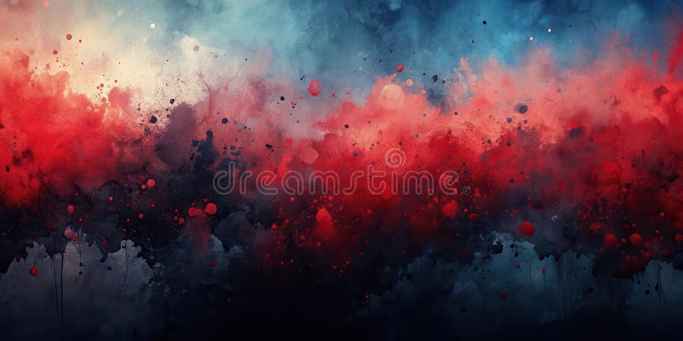 Abstract Red and Blue Splashes a Dynamic Textured Background for Design ...