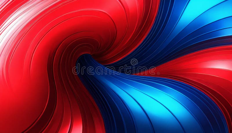 Abstract Red and Blue Swirling Shapes Stock Photo - Image of modern ...