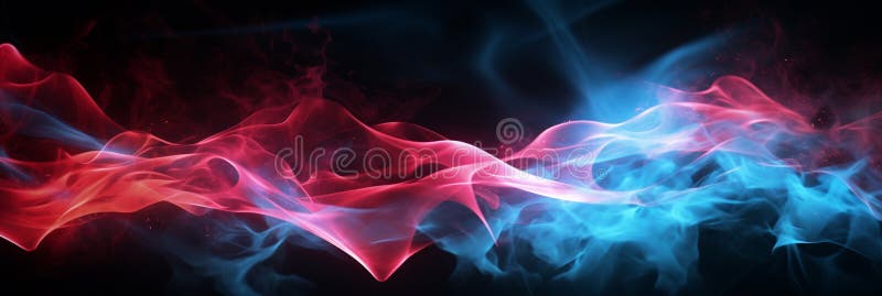 Abstract Red and Blue Swirls: a Digital Artwork Stock Illustration ...