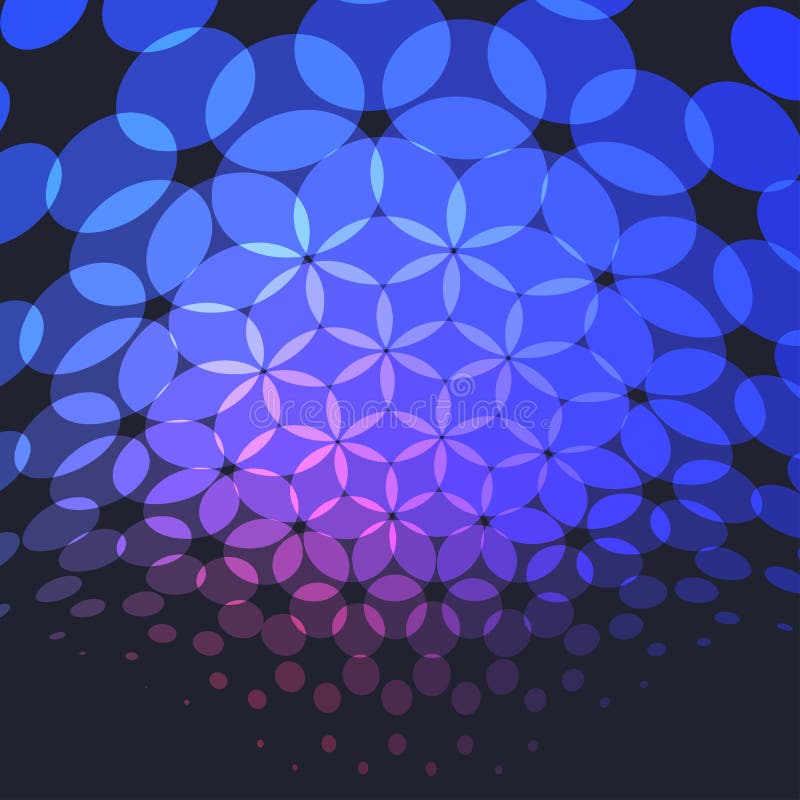 Abstract Red Blue Vector Design Round Elements for Graphic Layout Stock ...