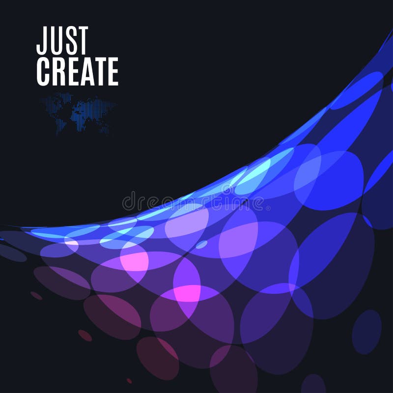 Abstract Red Blue Vector Design Round Elements for Graphic Layout Stock ...