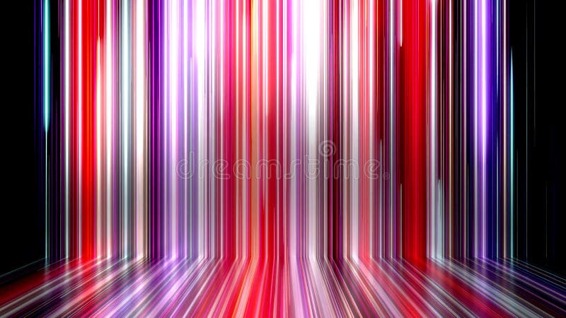 Abstract Red, Blue and Violet Background with Falling Light Streaks ...