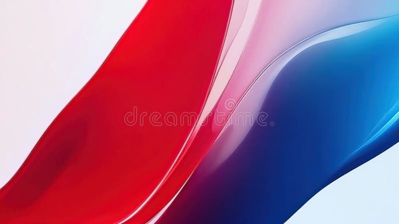 Abstract Red Blue Wave Design, Digital Art, Background Stock Image ...