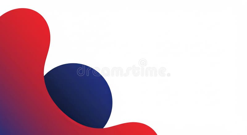 Abstract Red and Blue Wave Design with Minimalist Curves and Shapes ...