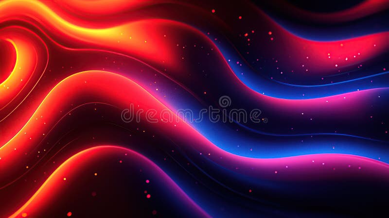 Abstract Red Blue Wave Energy Dark Background Design Stock Image ...