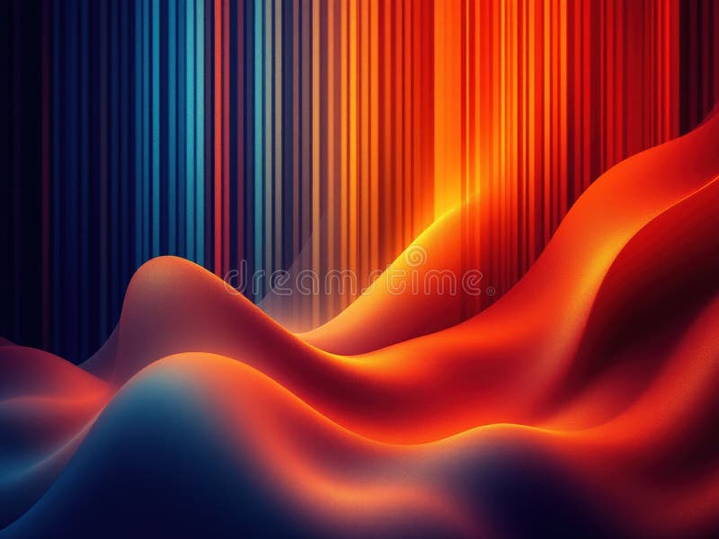 Abstract Red and Blue Wave Pattern Stock Illustration - Illustration of ...