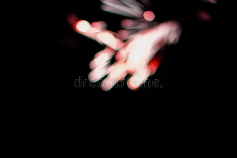 Abstract Red Blur Sparkler Overlays Elegant Texture Sparkling on Black ...