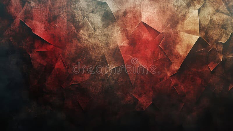 Abstract Red and Brown Grunge Polygon Texture Background Stock ...