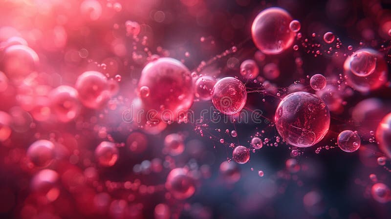 Abstract Red Bubbles.Bubbles of Red Stock Illustration - Illustration ...