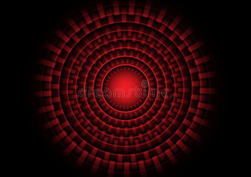 Abstract Red Circle Background Stock Vector - Illustration of bright ...