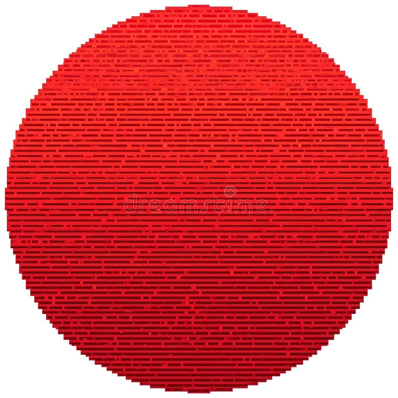 Abstract Red Circle Digital Art: Pixelated Texture Design with Gradient ...